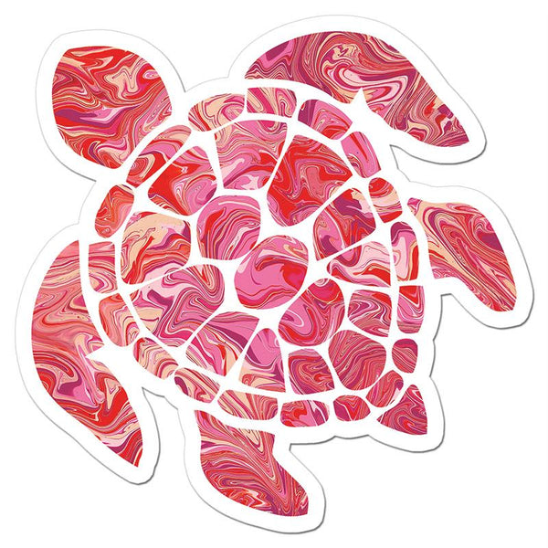 Sticker- Turtle Swirl Pink – The Turtle Hospital