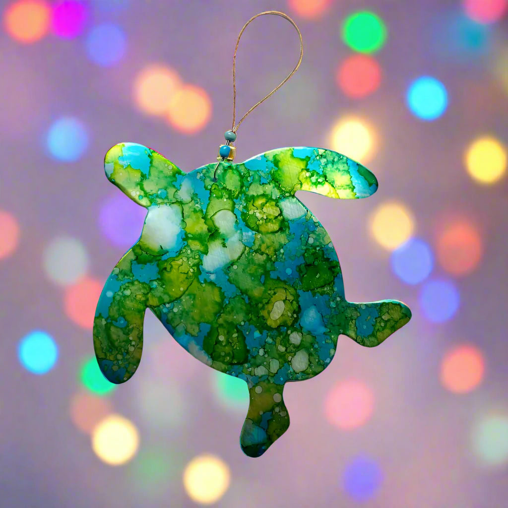 Ornament- Seatree Upcycled Sea Turtle – The Turtle Hospital